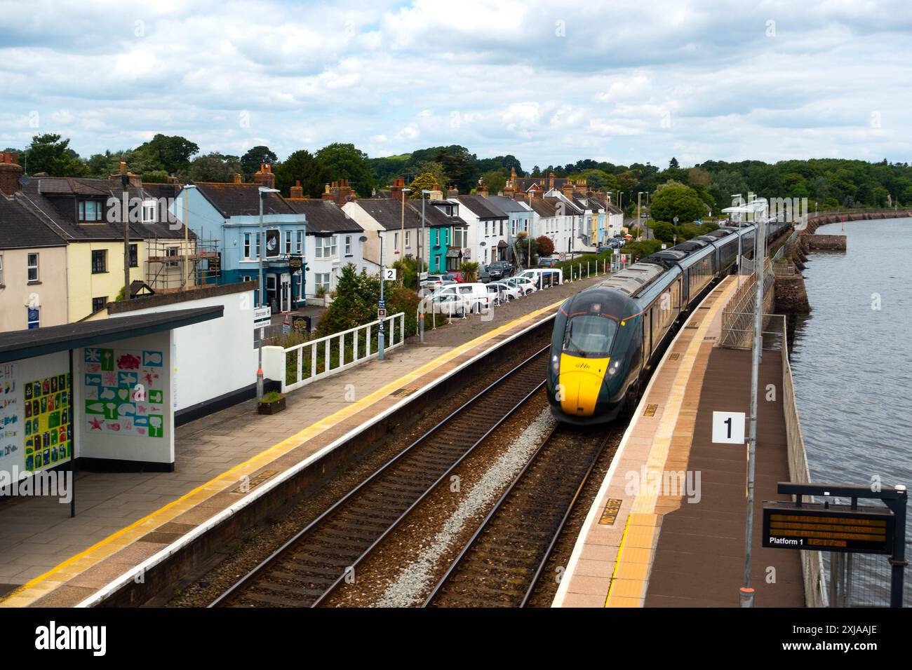 Starcross station on the Exe estuary, South Devon Stock Photo - Alamy
