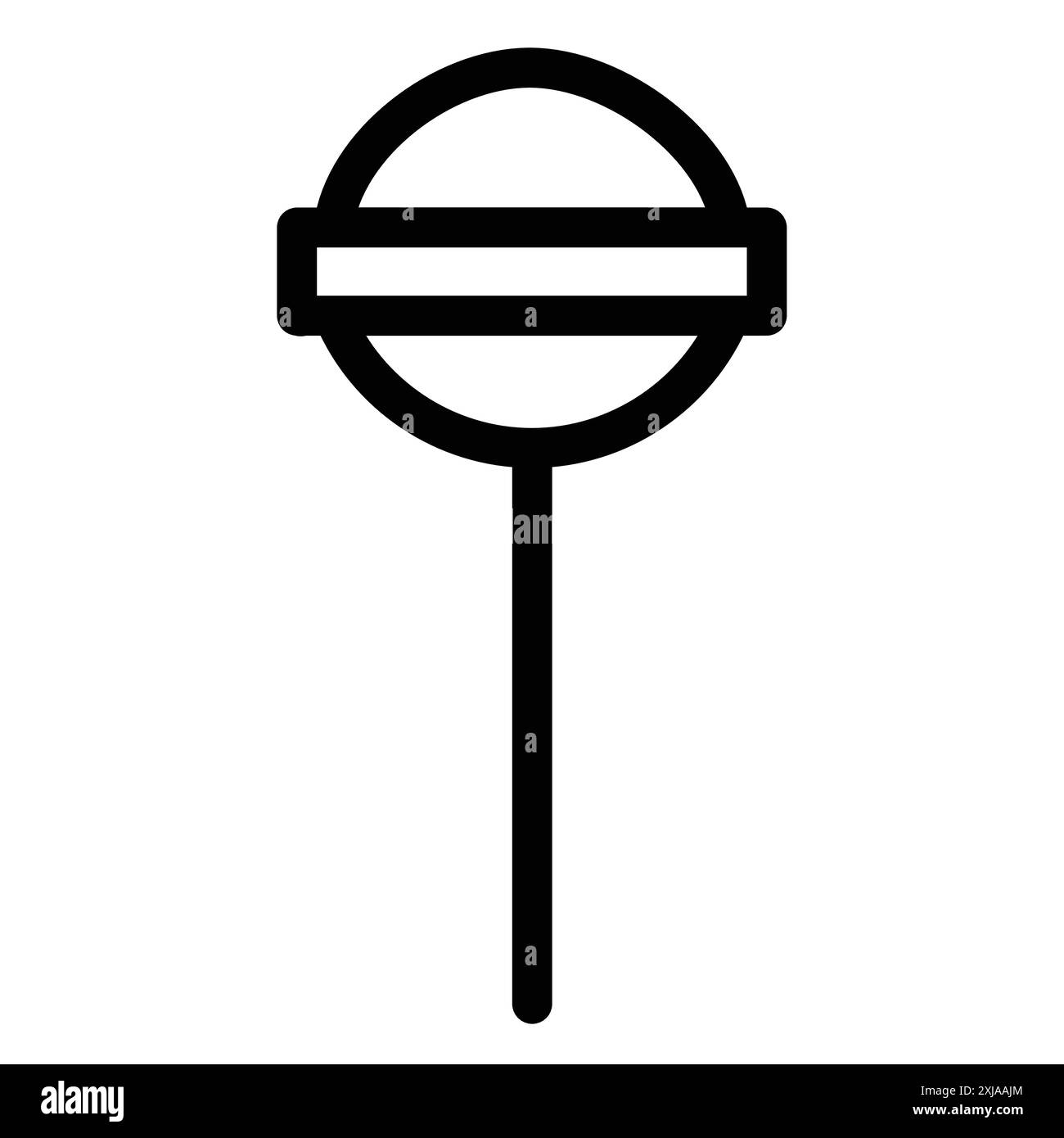 Lollipop icon set in thin line outline style and linear vector sign ...