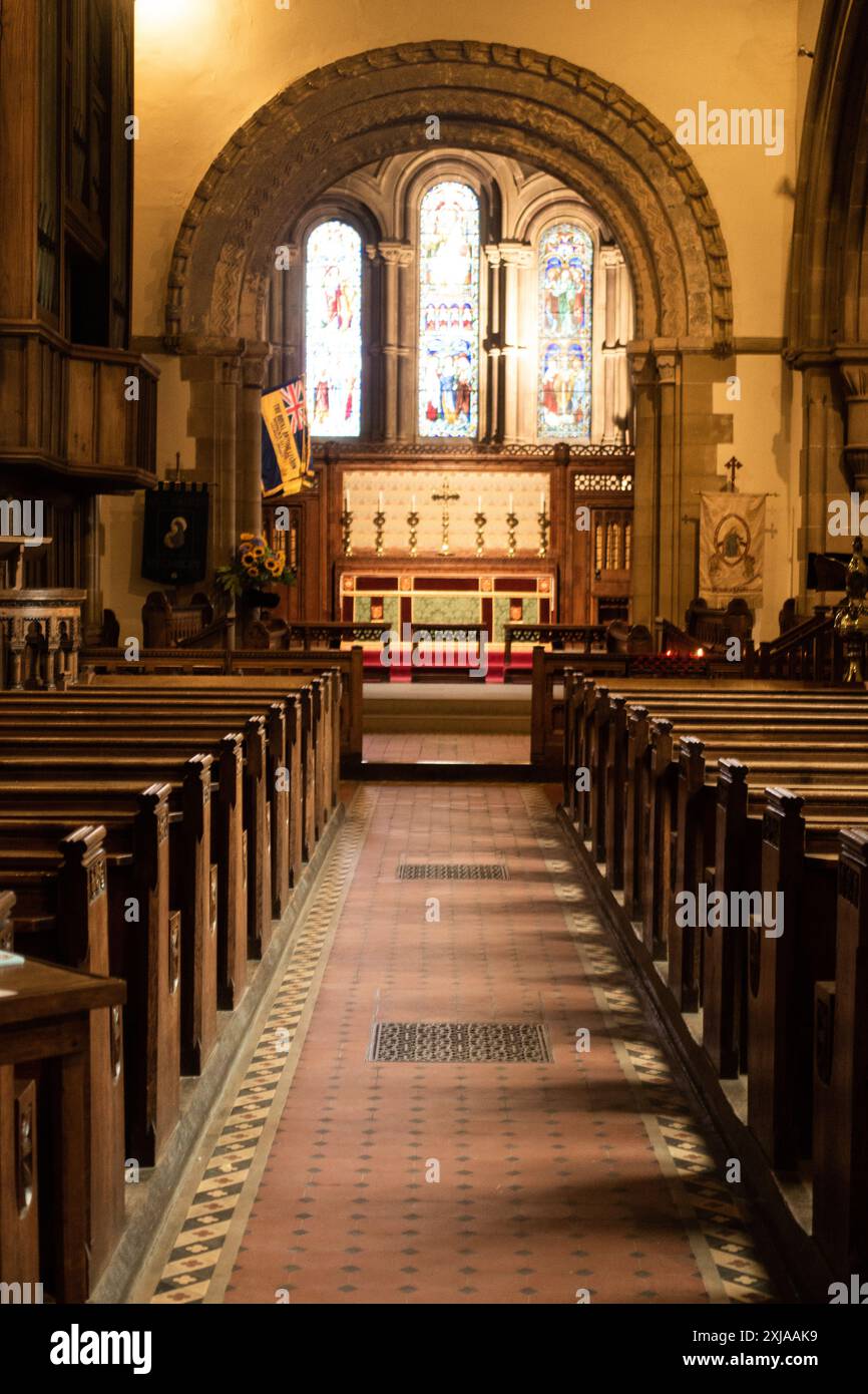 Huge Norman Arch with double cone moulding and triple bands between ...