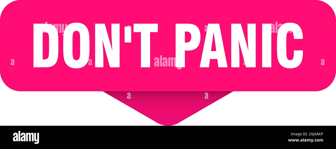 don't panic sticker. don't panic sign on transparent background ...