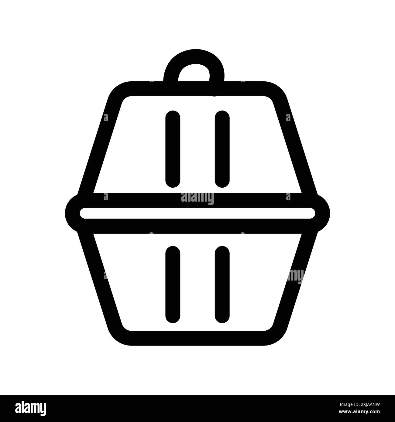 Pet cage icon set in thin line outline style and linear vector sign Stock Vector Image & Art - Alamy