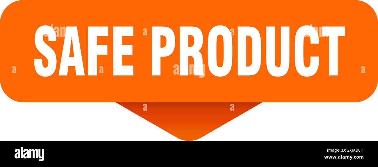 safe product sticker. safe product sign on transparent background ...