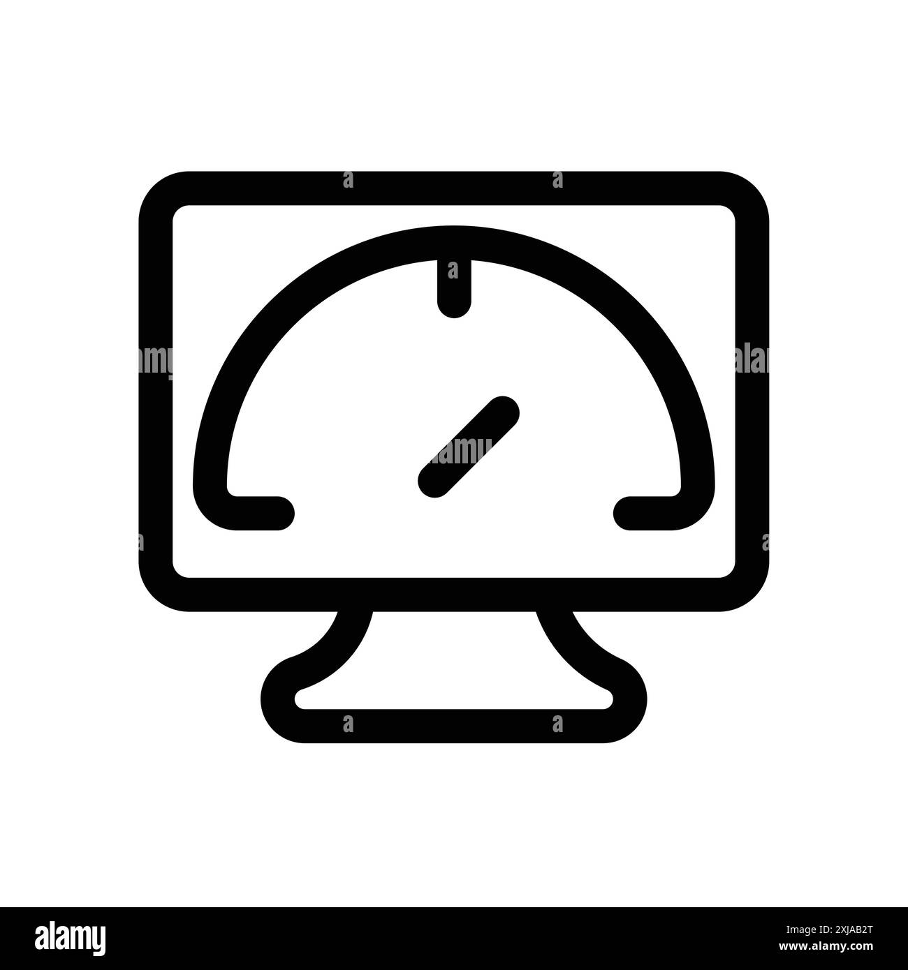 Page speed icon set in thin line outline style and linear vector sign ...