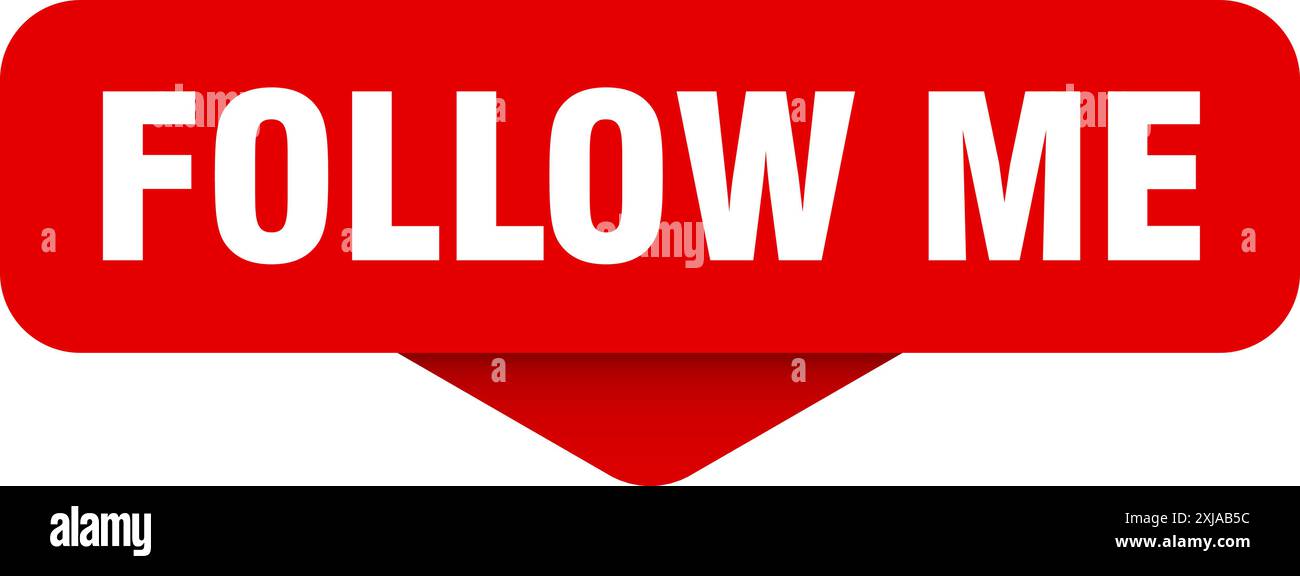 follow me sticker. follow me sign on transparent background ...