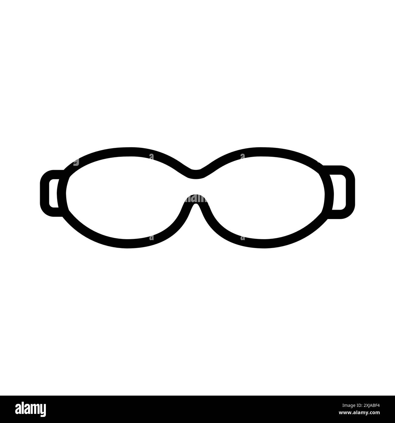 Swimming Glasses Icon Set In Thin Line Outline Style And Linear Vector Sign Stock Vector Image