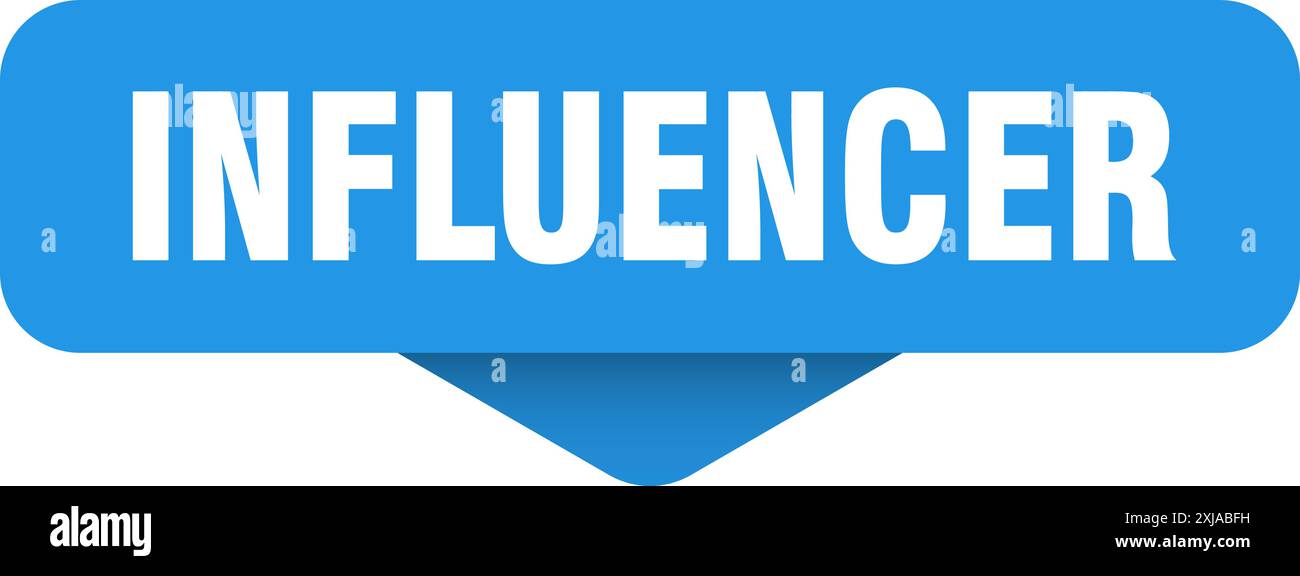 influencer sticker. influencer sign on transparent background ...