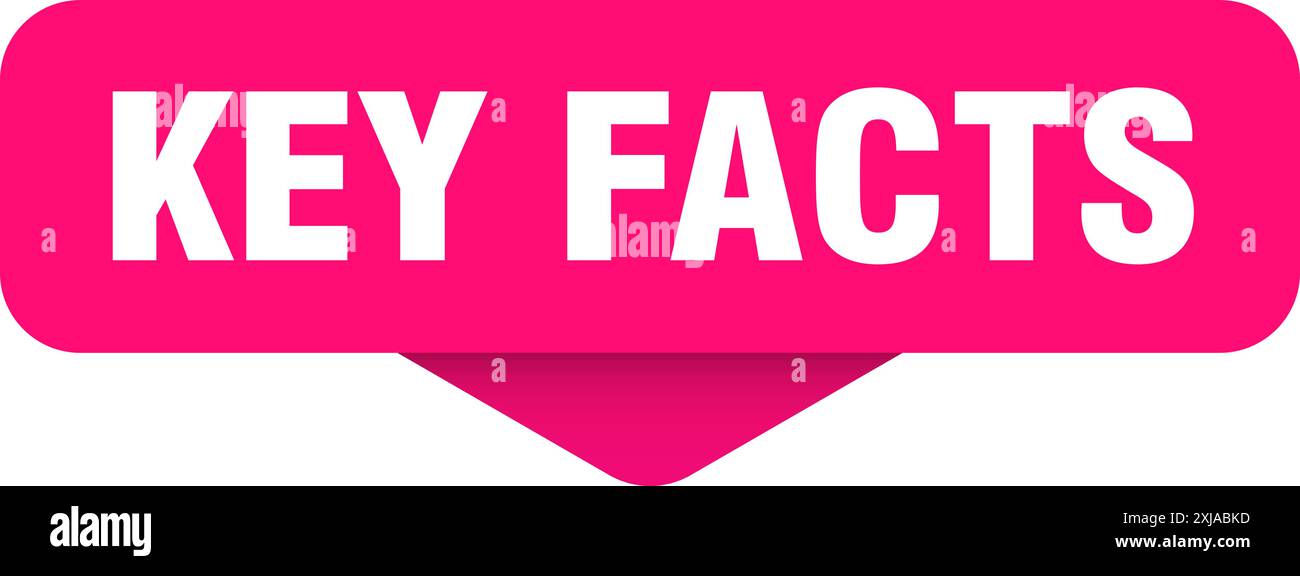 key facts sticker. key facts sign on transparent background ...