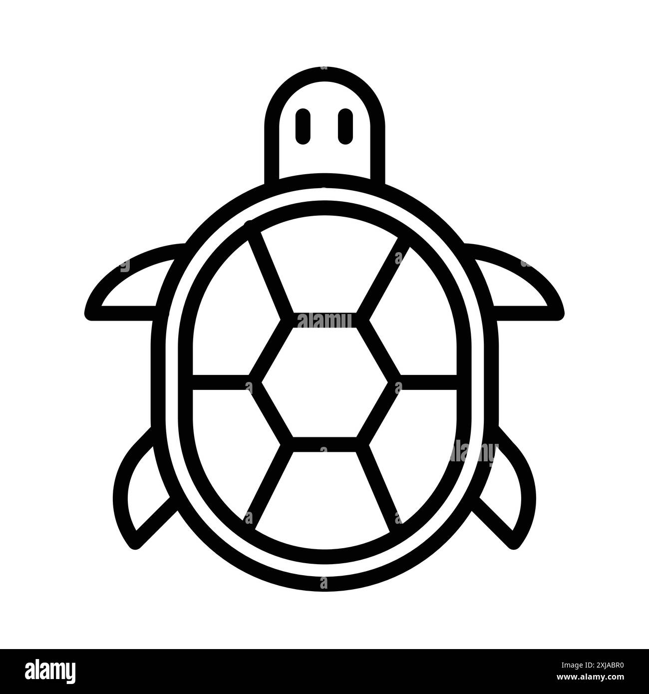 turtle icon set in thin line outline style and linear vector sign Stock ...