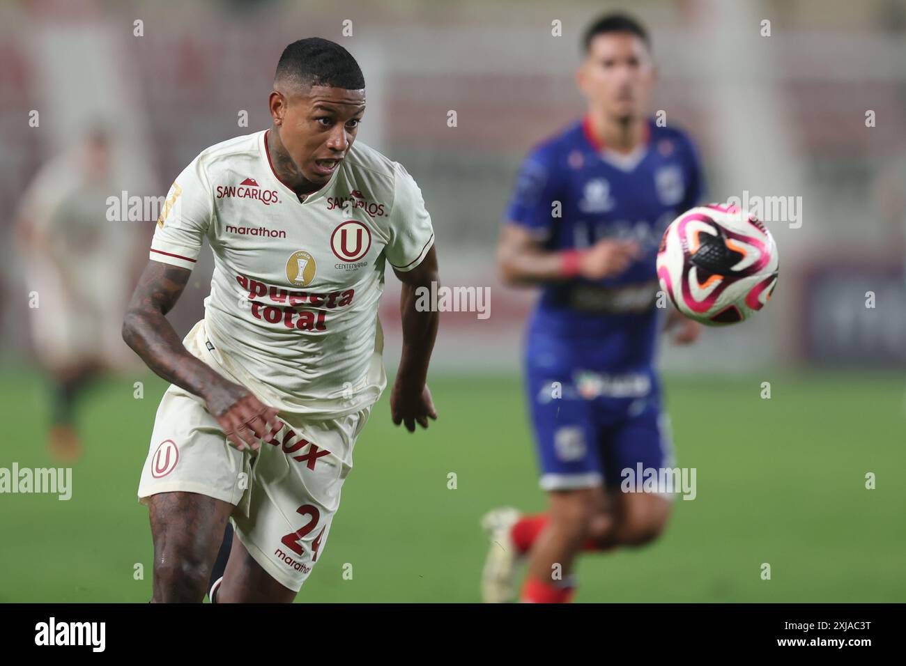 Lima, Peru. 14th July, 2024. Andy Polo of Universitario de ...