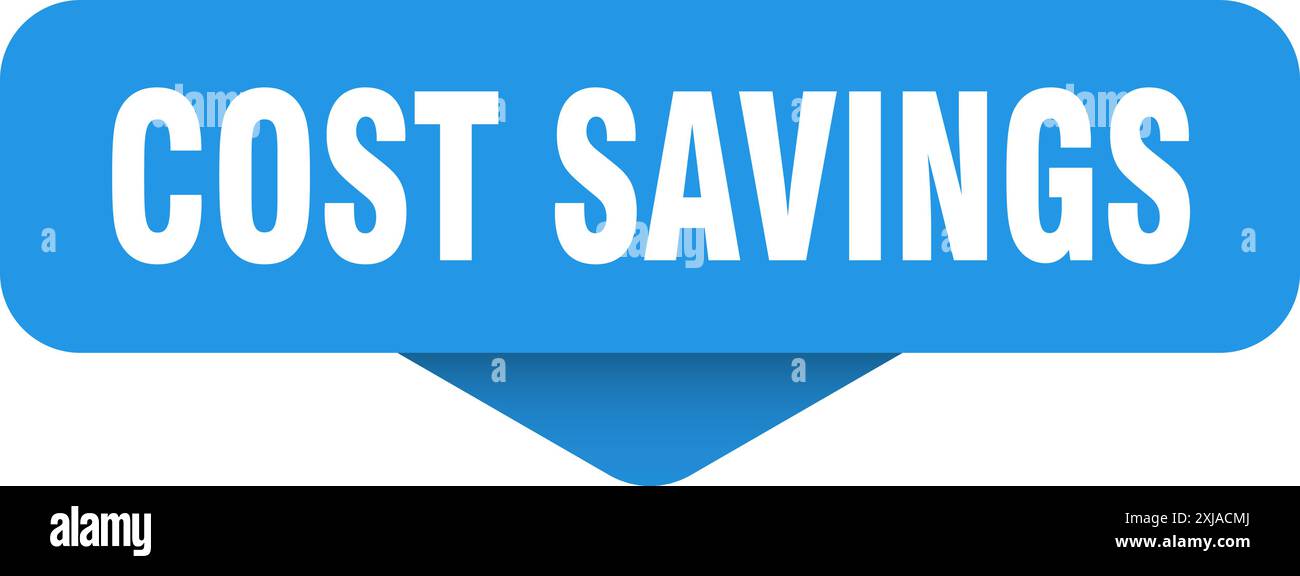 cost savings sticker. cost savings sign on transparent background ...