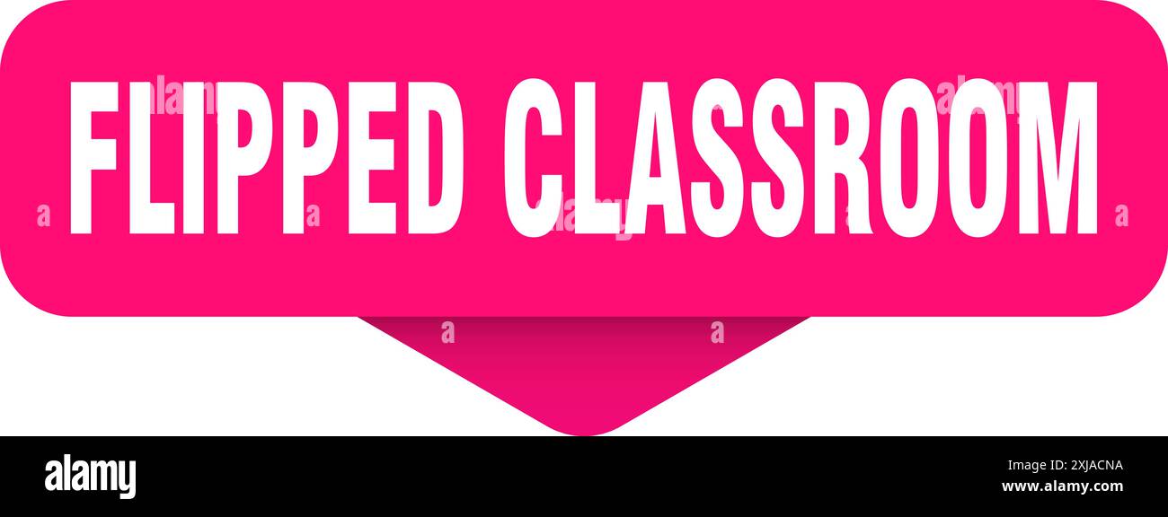 flipped classroom sticker. flipped classroom sign on transparent ...