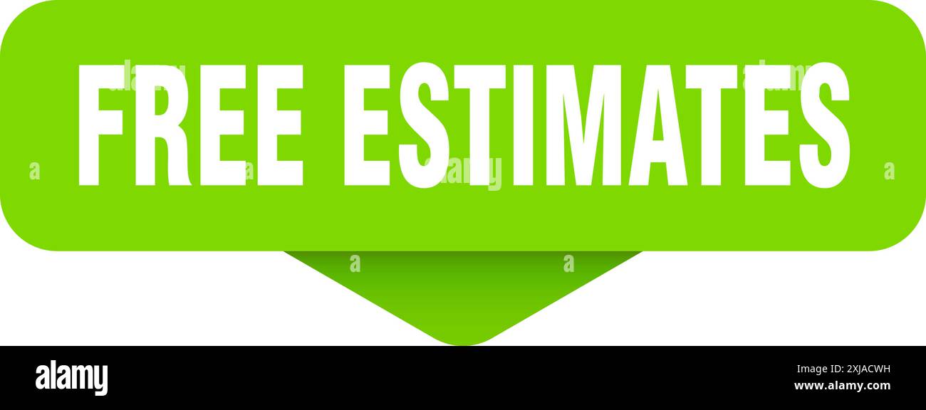 free estimates sticker. free estimates sign on transparent background ...