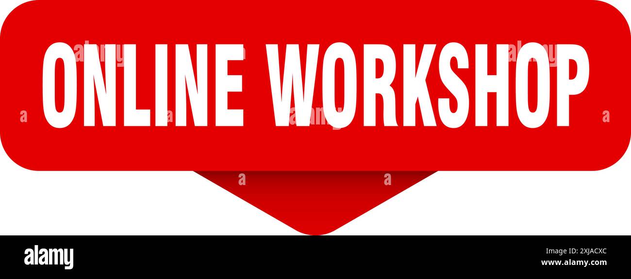 online workshop sticker. online workshop sign on transparent background ...