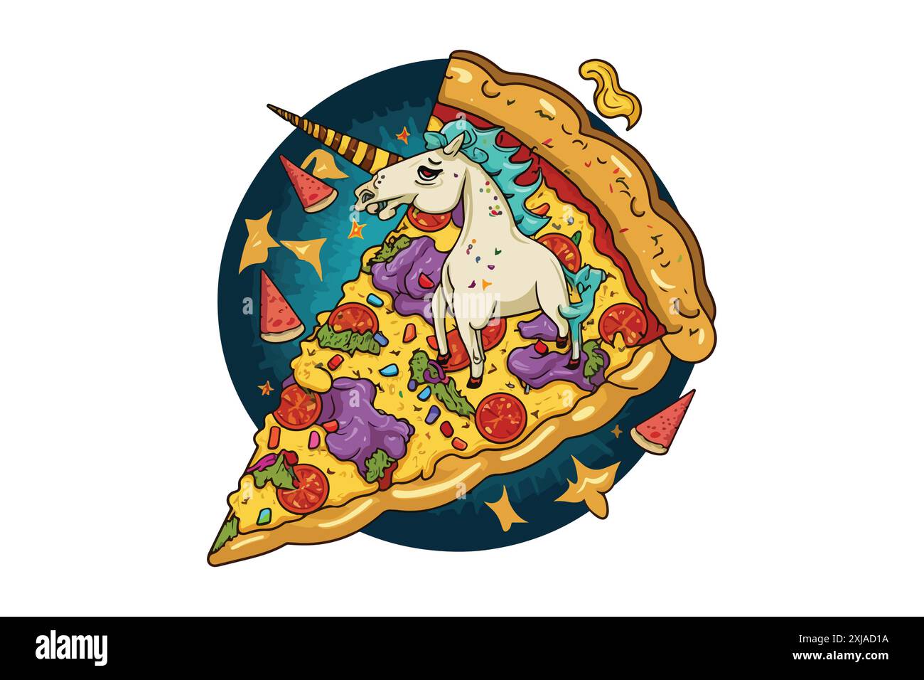 Unicorn shaped pizza hi-res stock photography and images - Alamy