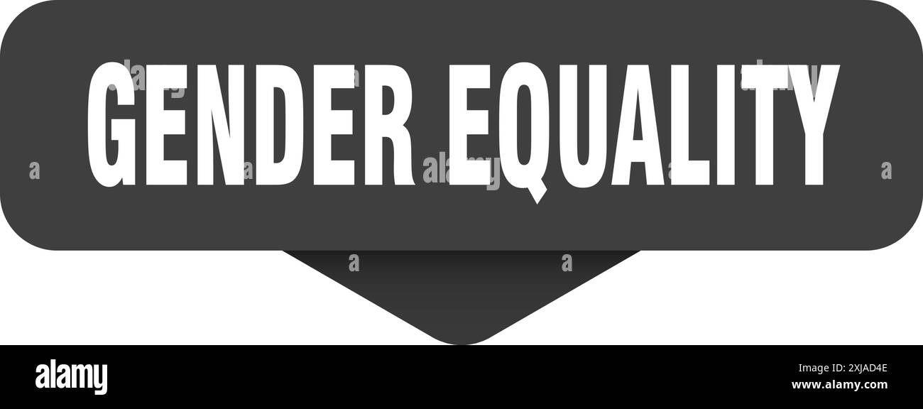 gender equality sticker. gender equality sign on transparent background ...