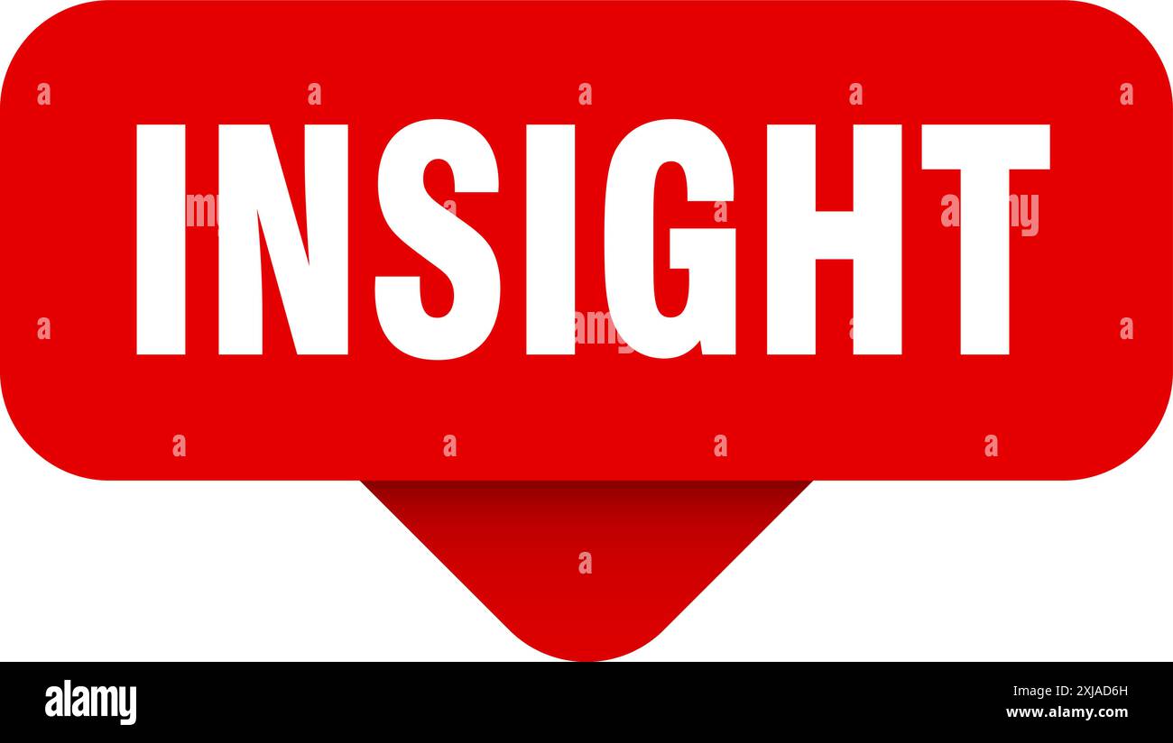 insight sticker. insight sign on transparent background. rectangular ...
