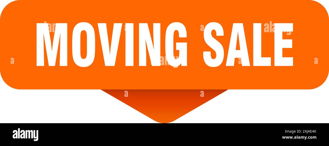 moving sale sticker. moving sale sign on transparent background ...