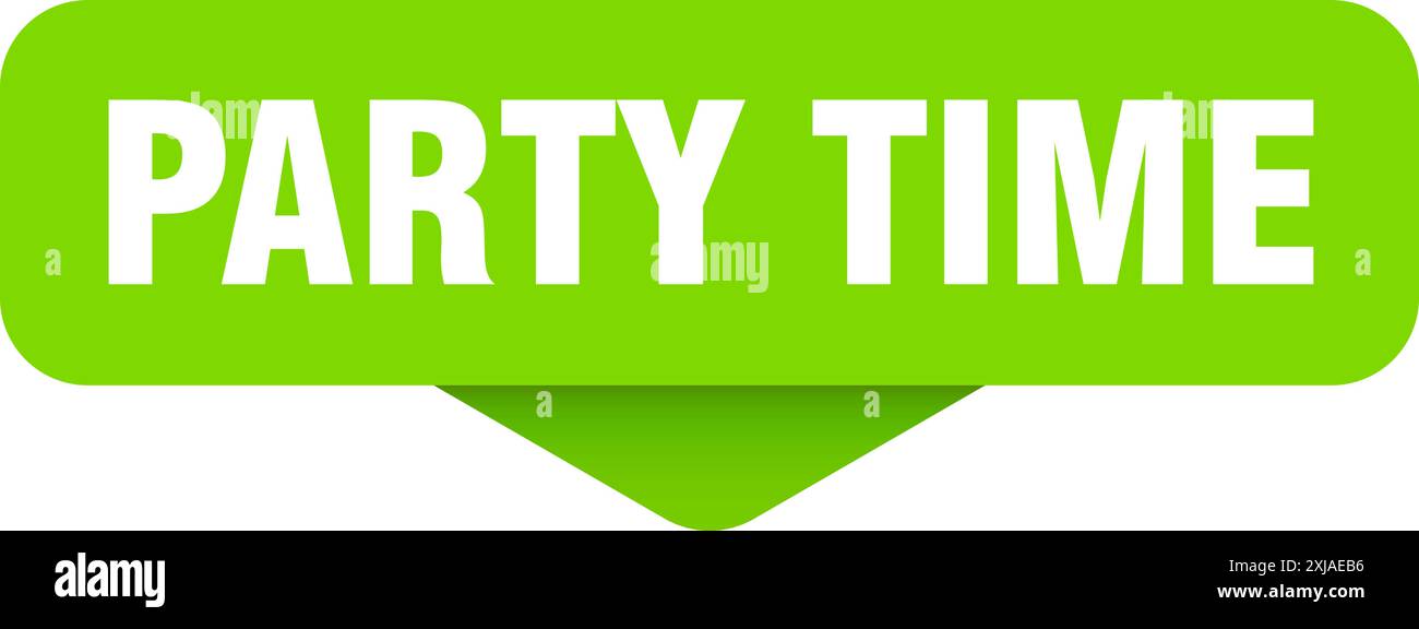 party time sticker. party time sign on transparent background ...
