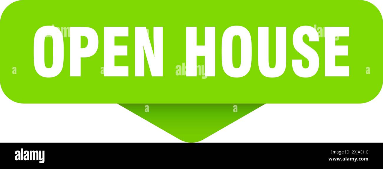 open house sticker. open house sign on transparent background ...