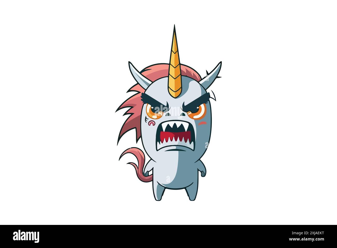 Cute angry unicorn hi-res stock photography and images - Alamy