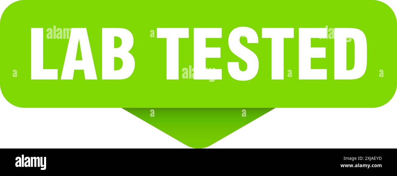 lab tested sticker. lab tested sign on transparent background ...