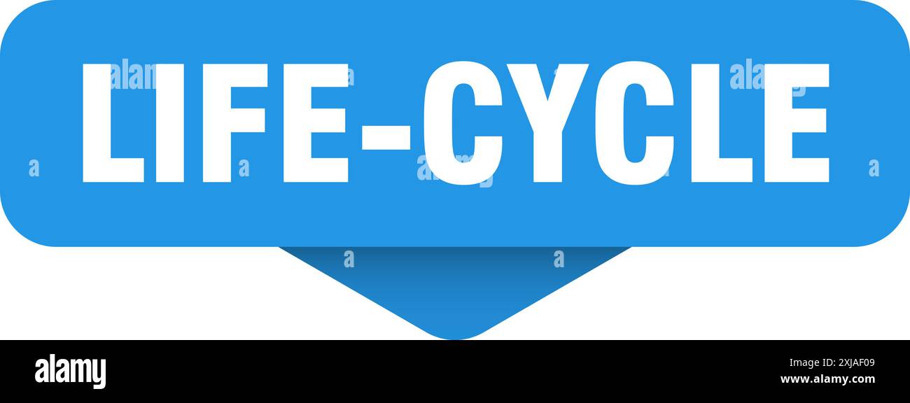 life-cycle sticker. life-cycle sign on transparent background ...