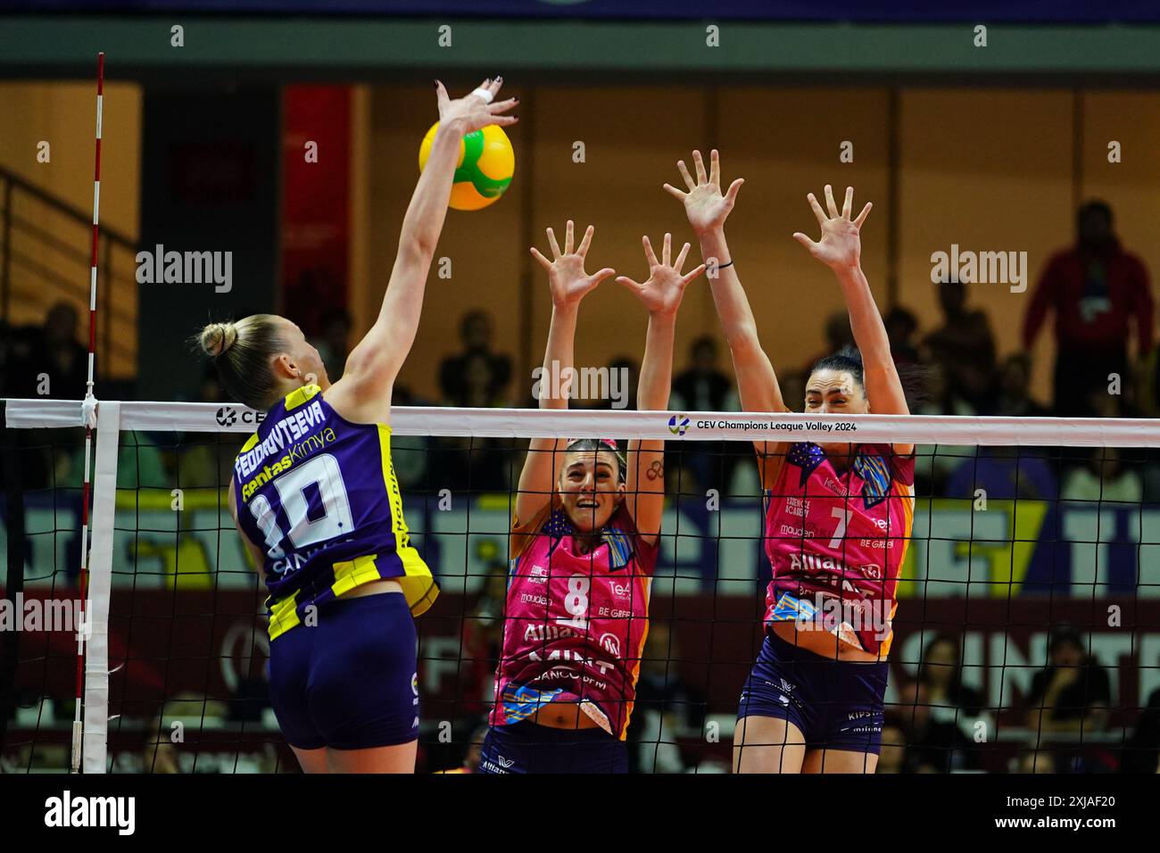 ISTANBUL, TURKIYE - MARCH 19, 2024: Arina Fedorovtseva in action during ...