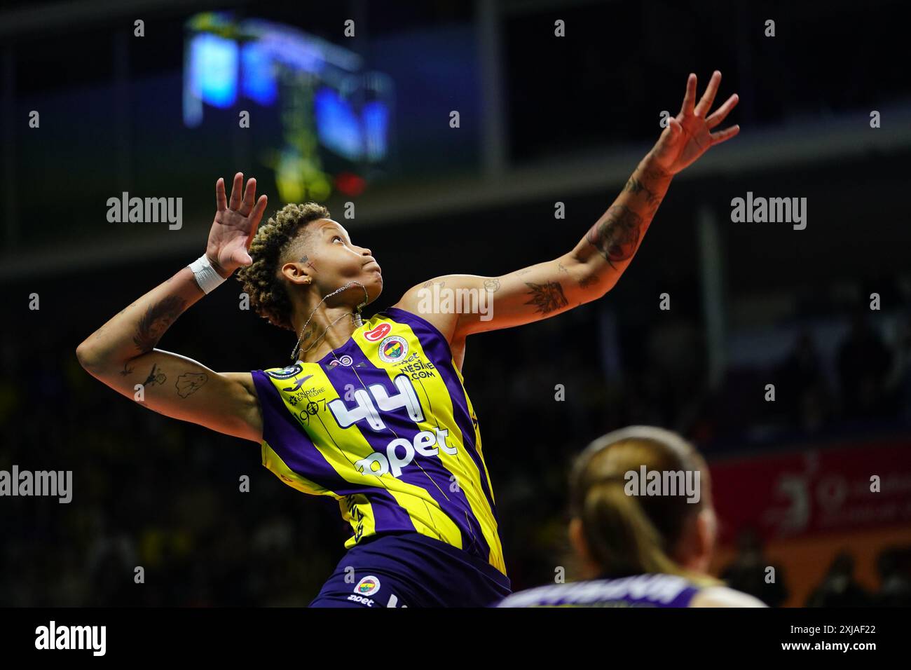 ISTANBUL, TURKIYE - MARCH 19, 2024: Melissa Vargas in action during ...
