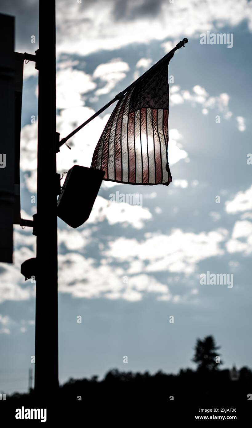 The Stars & Stripes proudly on display in Custer, South Dakota, USA ...