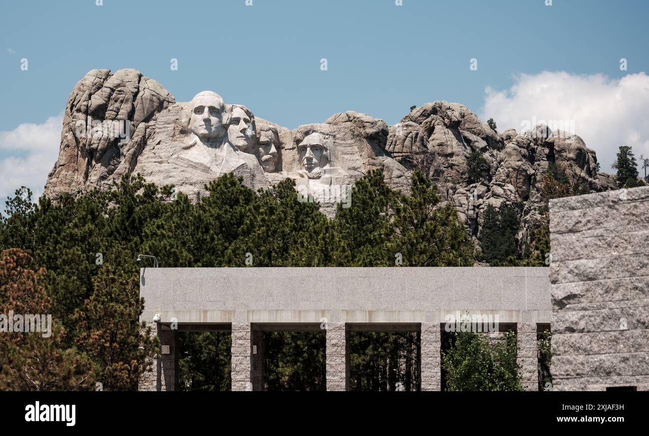 Mount Rushmore National Memorial located just outside Keystone, South ...