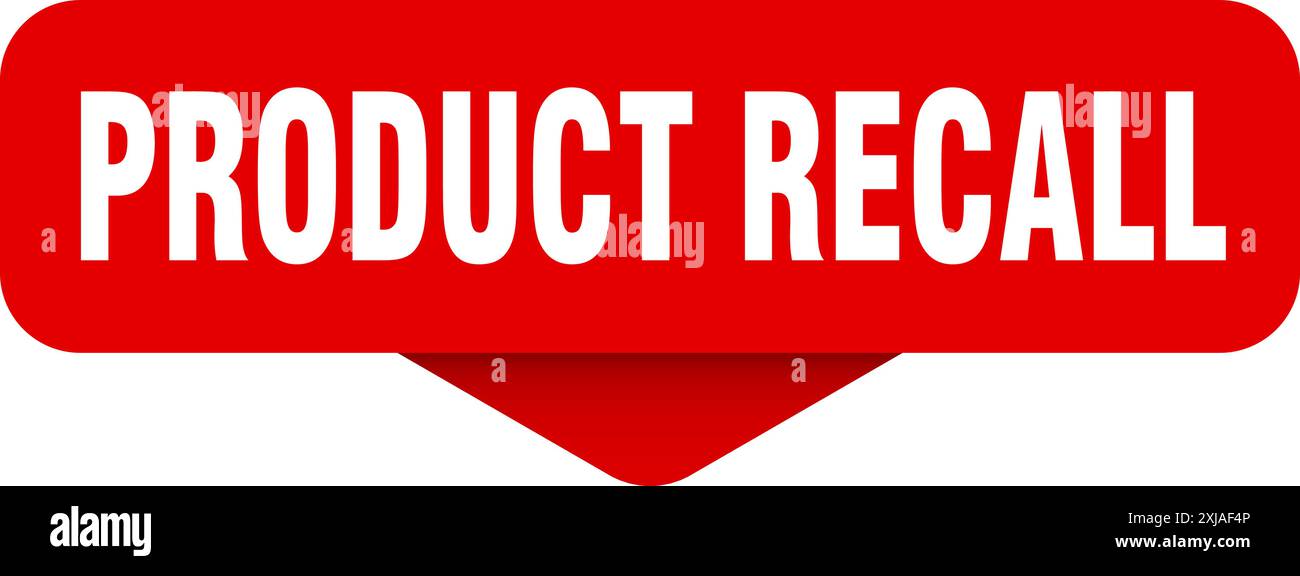 product recall sticker. product recall sign on transparent background ...