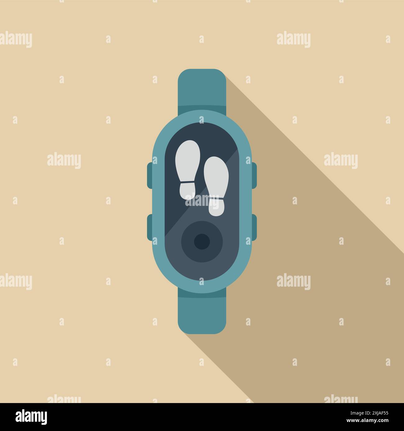 Pedometer app displayed on a smartwatch, helping users track their ...