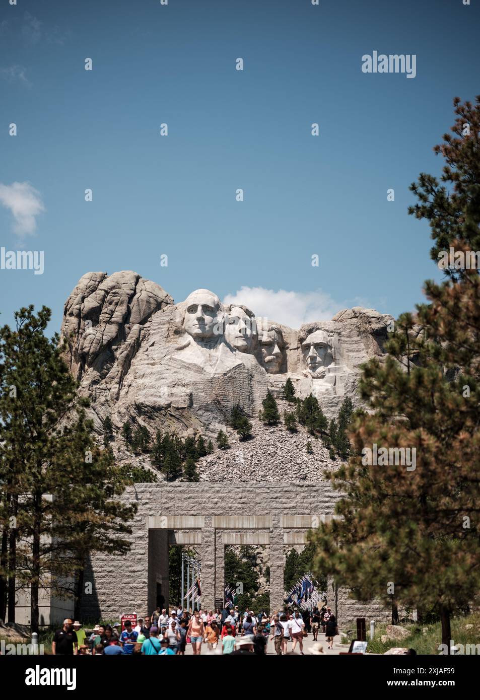 Mount Rushmore National Memorial located just outside Keystone, South ...