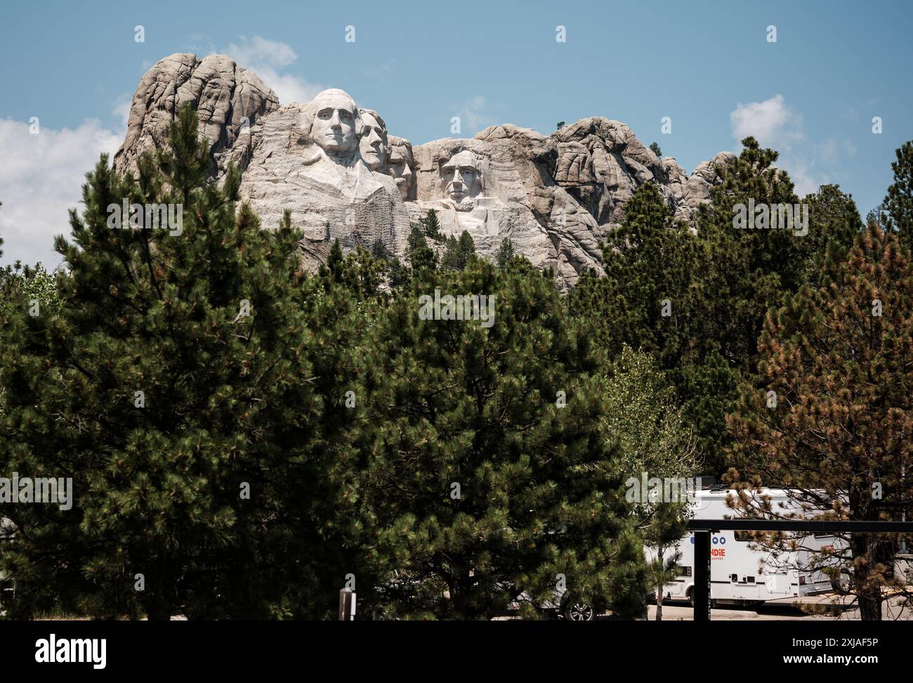 Mount Rushmore National Memorial located just outside Keystone, South ...