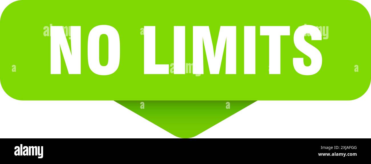 no limits sticker. no limits sign on transparent background ...