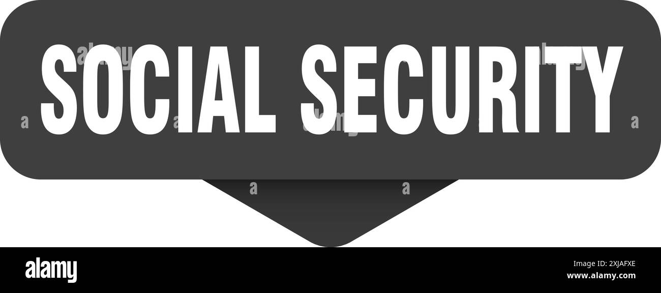 social security sticker. social security sign on transparent background ...