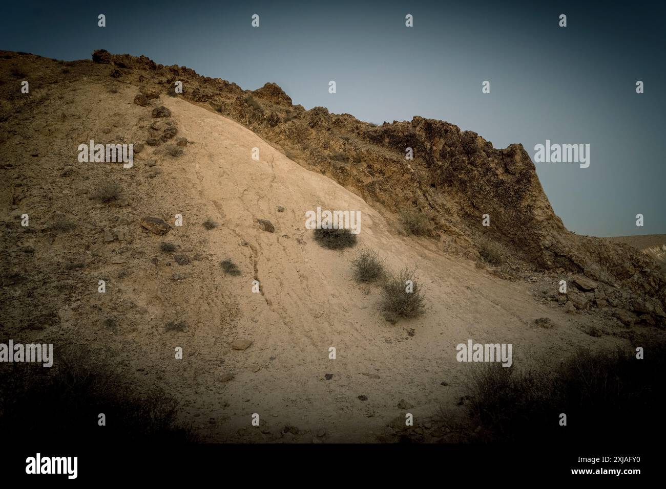 Negev Desert landscape Photographed at Havarim stream (Near Kibbutz Sde Boker), Israel Stock ...