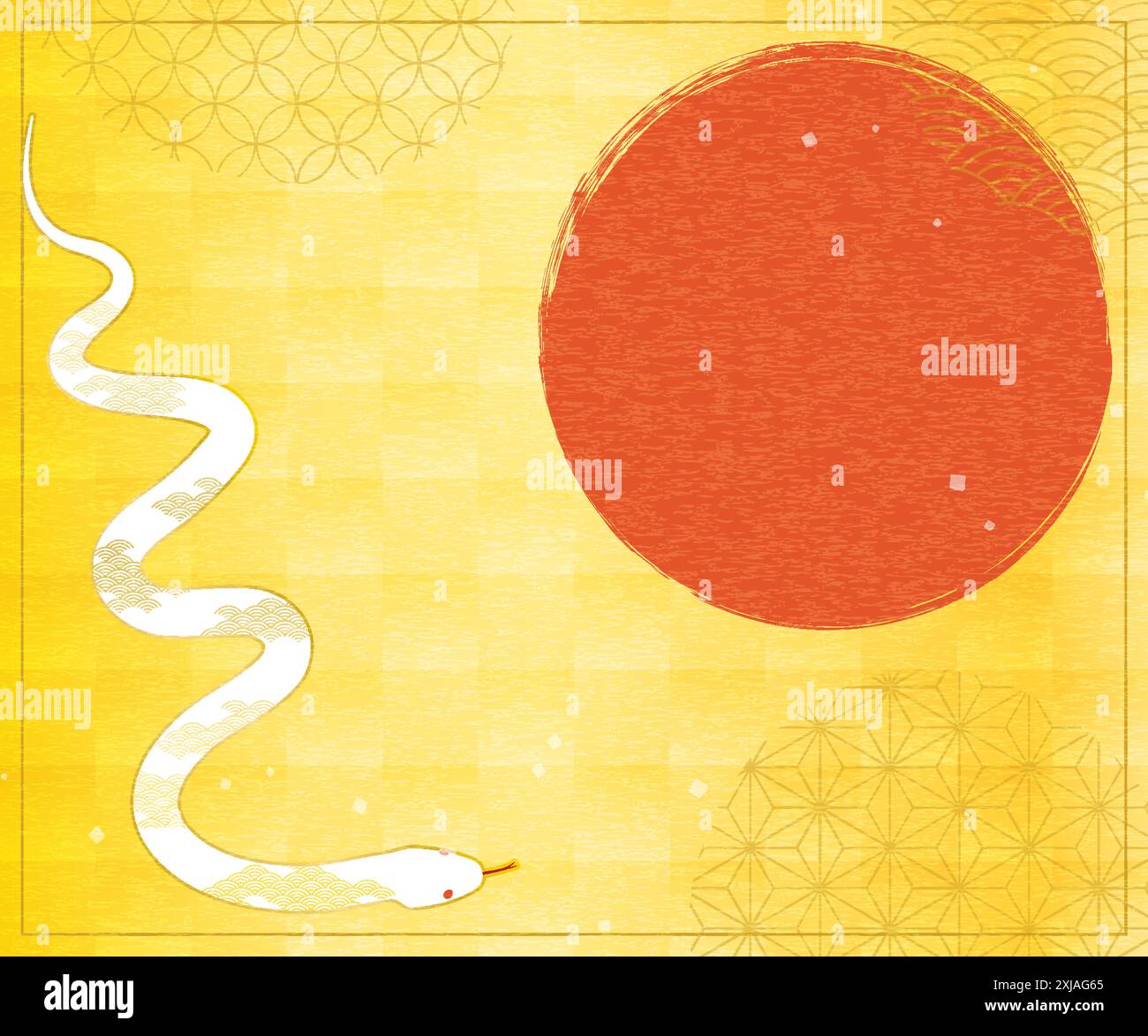 New Year's First Banner for the Year of the Snake 2025, Vector ...