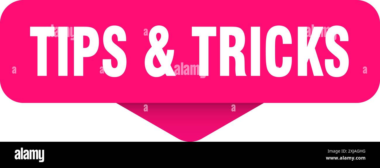 tips & tricks sticker. tips & tricks sign on transparent background ...