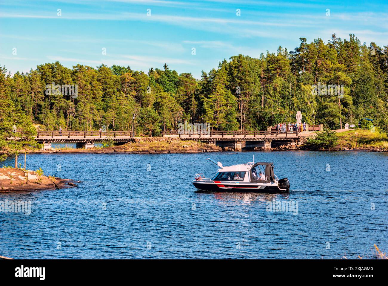landscape of the islands of the Valaam archipelago on Lake Ladoga Stock ...