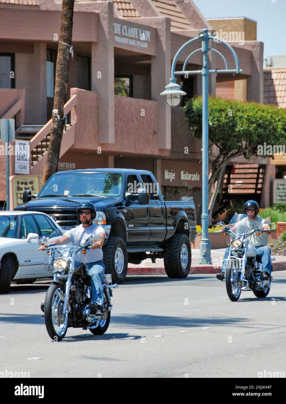 Two motorcycles on the highway Stock Photo - Alamy