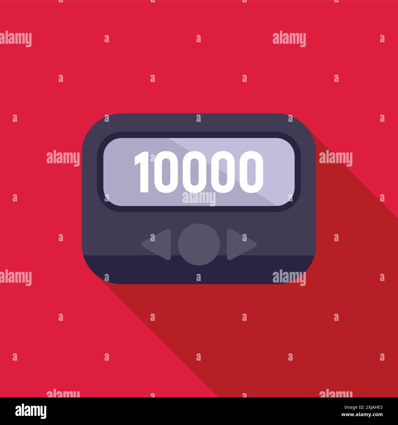 Electronic counter with the number 10000, showing success in reaching a ...