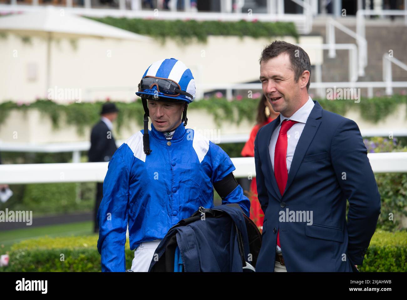 Ascot, UK. 12th July, 2024. Horse Ya Hafhd ridden by jockey Jack ...