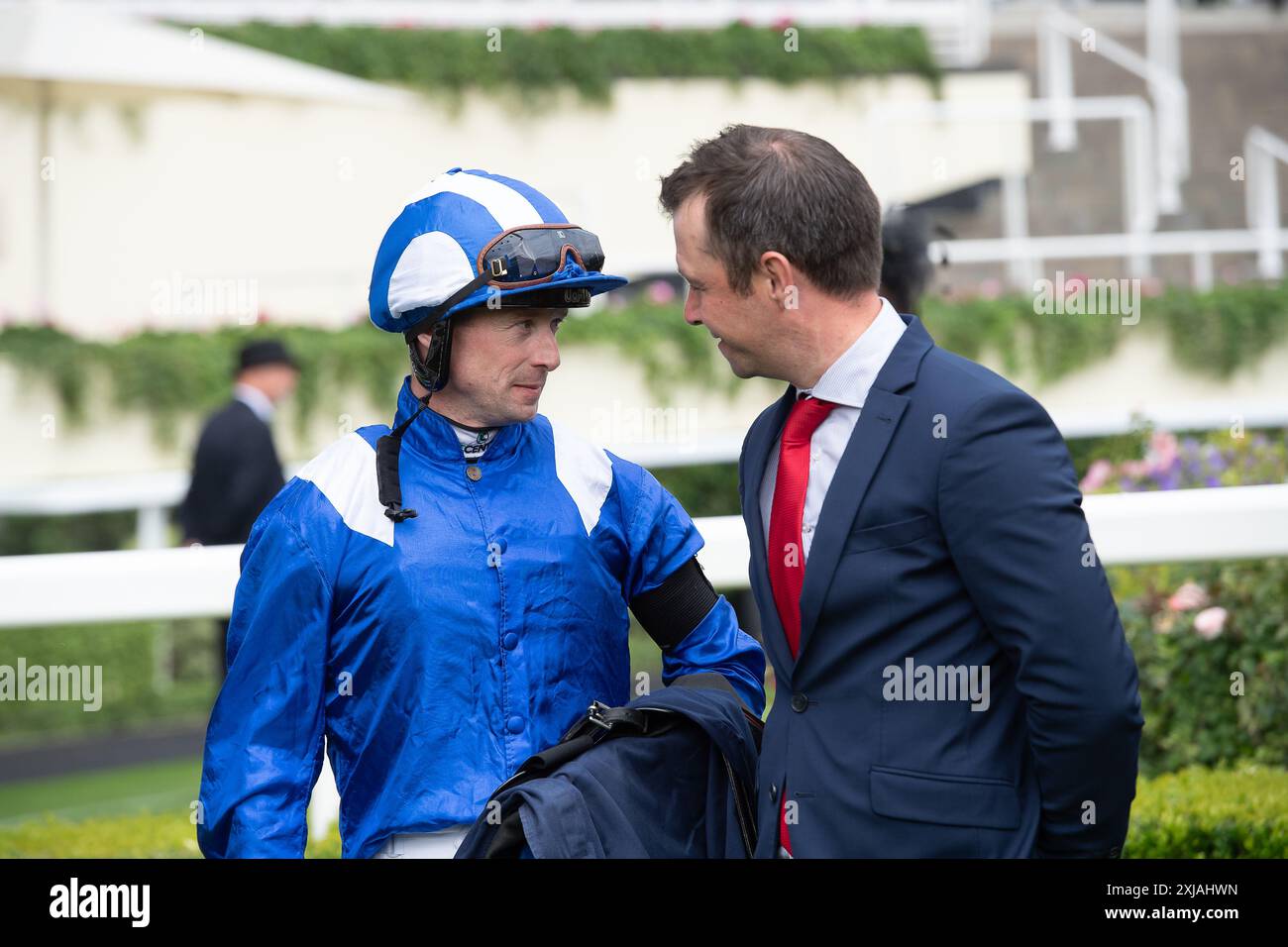 Ascot, UK. 12th July, 2024. Horse Ya Hafhd ridden by jockey Jack ...
