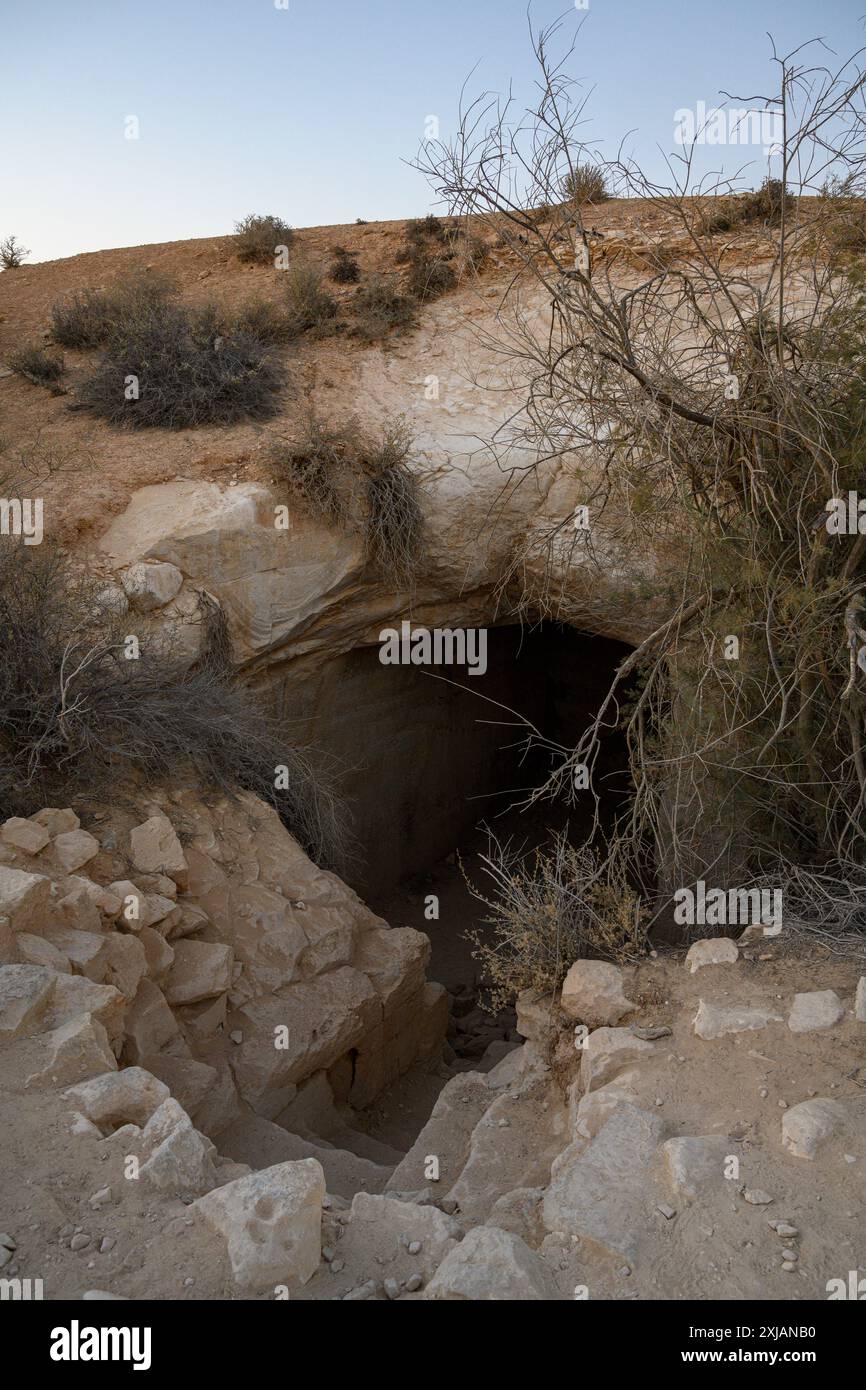 Nabatean water cistern used for collecting flood water Photographed at ...