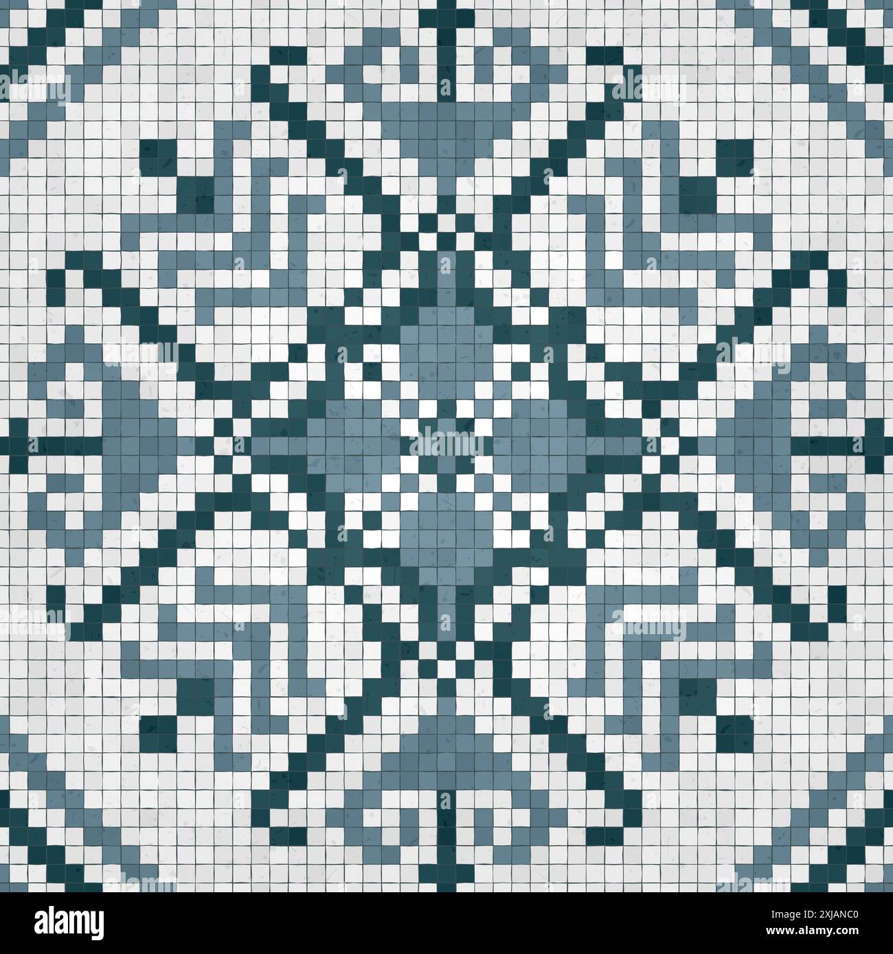 Mosaic tiles background, seamless vector pattern Stock Vector Image ...