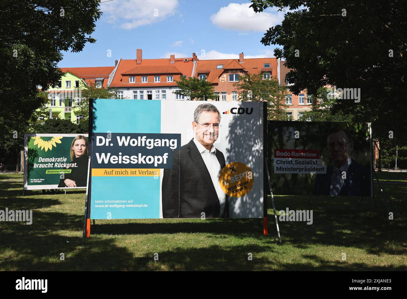 Wahlplakate 16.07.2024, Erfurt, Wahlplakate zur Landtagswahl am 01.09. ...