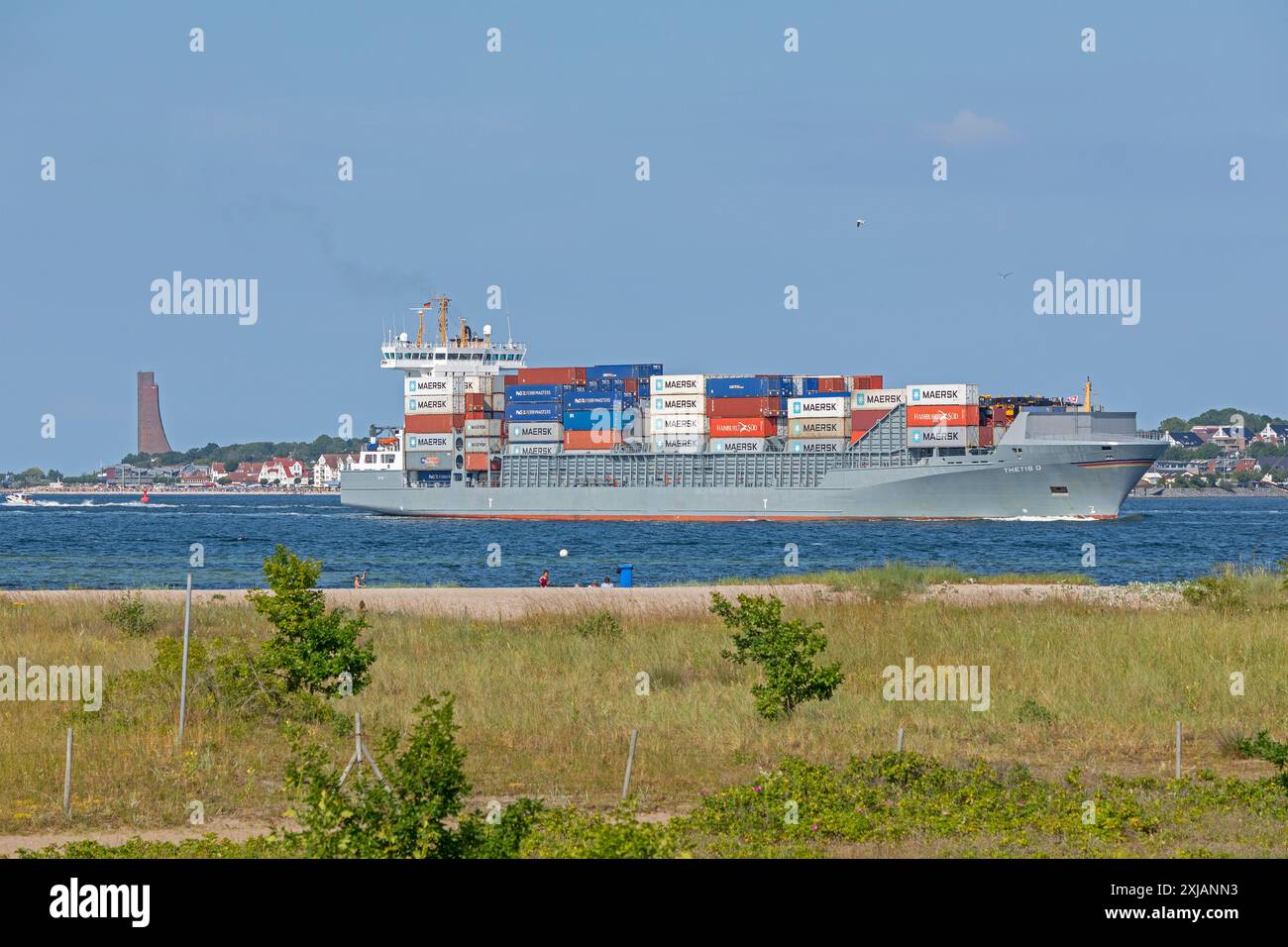 Container ship, Kiel Week, Navy Memorial, Laboe, Falckenstein Beach ...