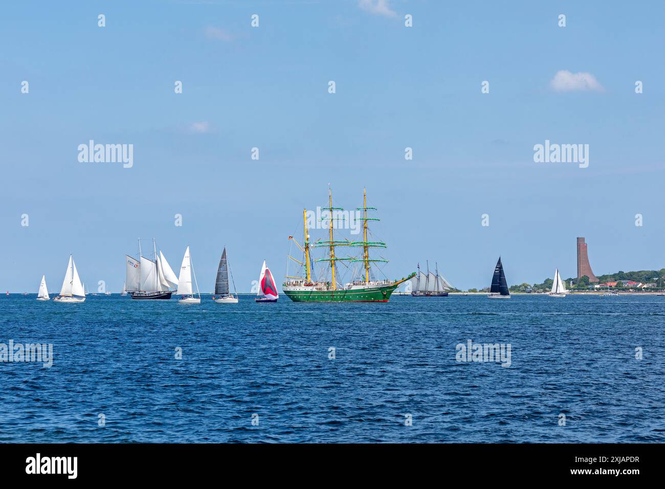 Sailing ship Alexander von Humboldt II, sailing boats, Navy memorial ...