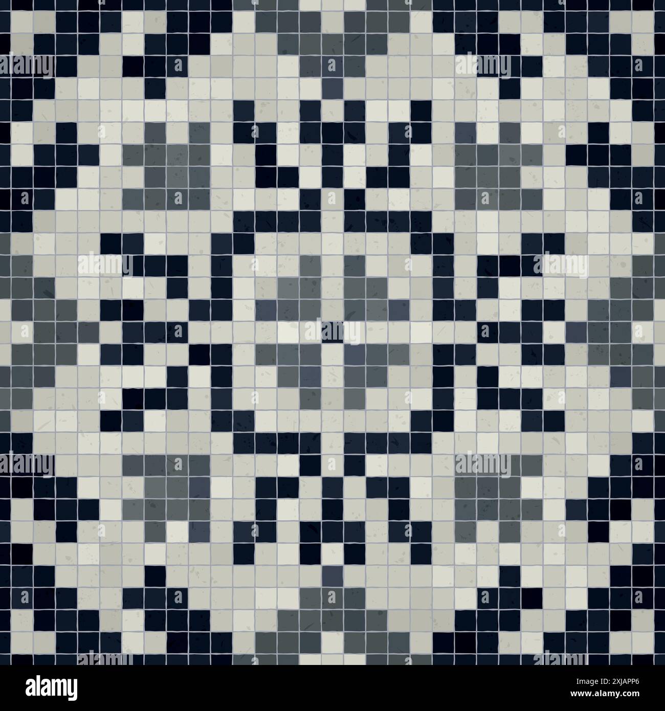 Mosaic tiles background, seamless vector pattern Stock Vector Image ...